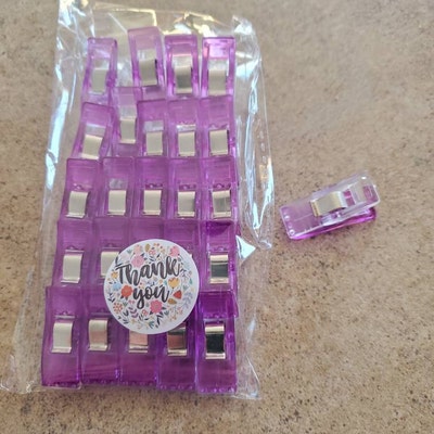 Sewing Clips Set Mini 15/ 25/ 50/ 100 Piece With Reusable Storage Bag ...