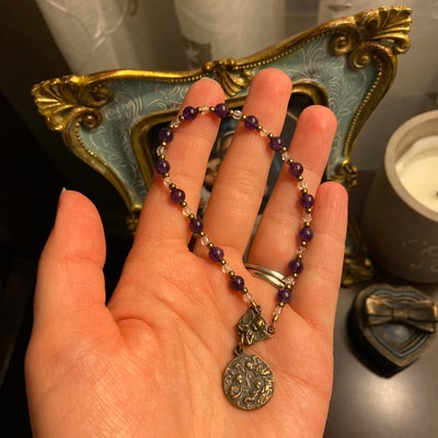 Chain of Mary Marian Consecration Bracelet Antique Bronze Miraculous ...