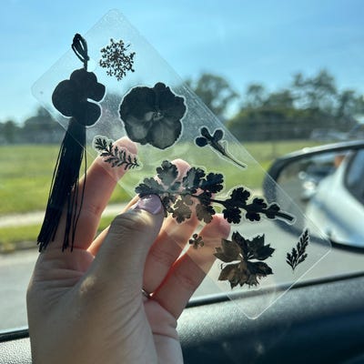 Laminated Bloody Acrylic Paint Bookmark Customizable Red and Black ...