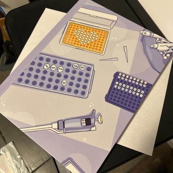 Western Blot Gel Vinyl Sticker | Cute Molecular Biology Sticker, Gift ...