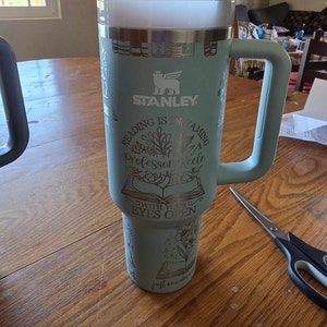 40oz 30oz Stanley Tumbler, Fourth Wing Tumbler, Book Tumbler, Laser ...