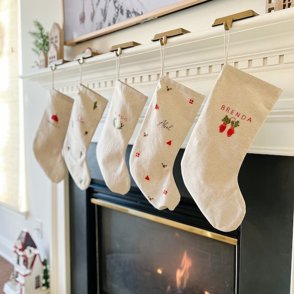 Personalized Christmas Santa Stocking/custom Name Christmas Stocking ...