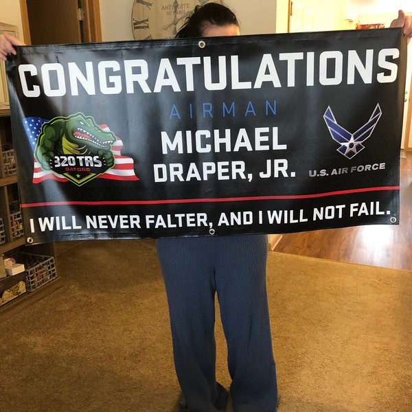 Air Force Banner 320 TRS Gators | Air Force Congratulations Banner ...