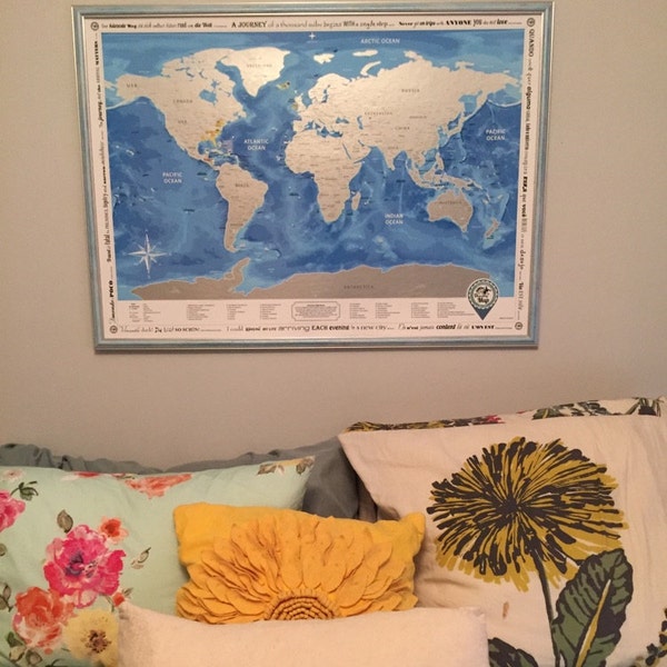 Scratch-off World Map Flags Edition 68 X 48 Cm Country Flags and ...