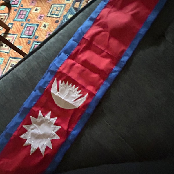 Nepali Dhaka Khada: Ceremonial Print Scarf - Etsy