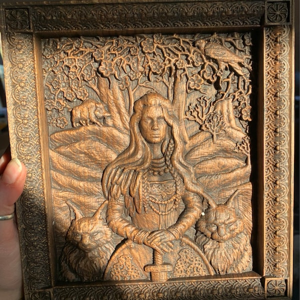 Valkyrie Goddess Art, Norse Valkyrie Wooden Wall Hangings, Valkyrie ...