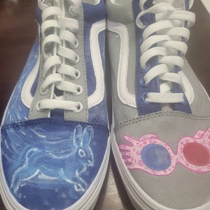 90s Inspired Hand Painted High Top Shoes - Etsy