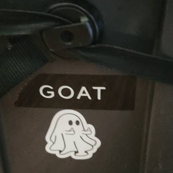 Ghost Flip off Vinyl Sticker - Etsy