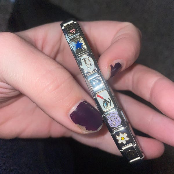 Personalized Italian Charm Bracelet, Custom Vintage Italian Charms, 300 ...