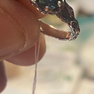 Sterling Silber Zweig Verlobungsring mit Topas einzigartiger - Etsy.de