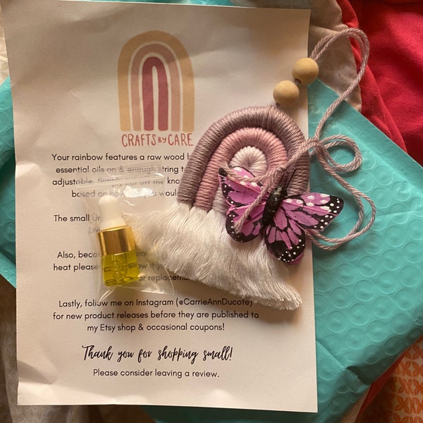 Butterfly Rainbow Car Diffusers - Etsy