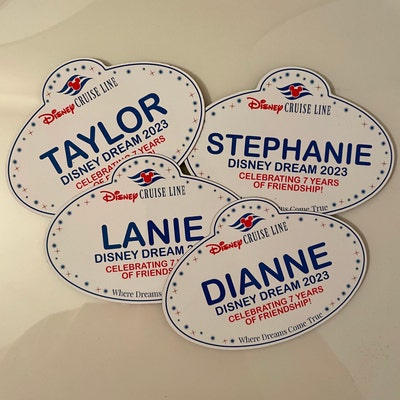 Disney Cruise Line Name Tag Personalized Disney Cruise Door Magnet - Etsy