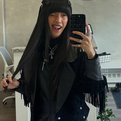 FALLEN ANGEL Stainless Steel Barbed Wire Winged Angel Cross Necklace ...