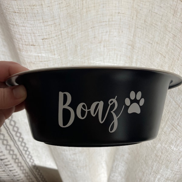 Pet Food Bowl Vinyl Decal | Dog Food Bowl Decal | Dog Bowl Decal ...
