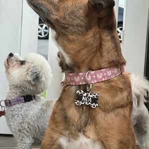 Cow Print Dog Tag Animal ID Tag Farm Dog Tag Double Sided - Etsy