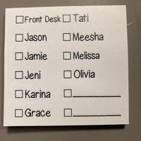 Custom Checklist Sticky Notes // Organization 3x3 Stick Notes, Check ...