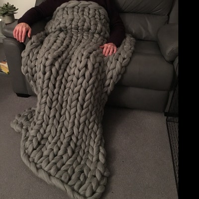 Big Chunky Yarn Super Bulky Merino EPIC EXTREME Arm Knitting Kit Giant ...