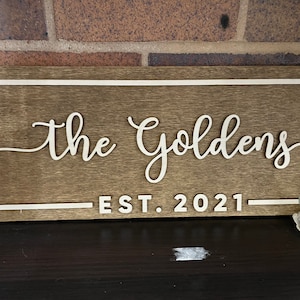Established Sign Wedding Signs Wood Signs Custom Family - Etsy