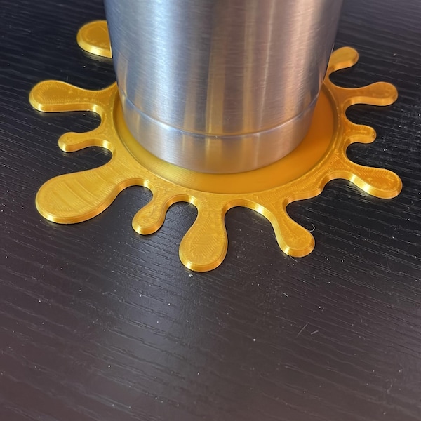 Splat Slime Splatter Coaster - 3D Printed - Etsy