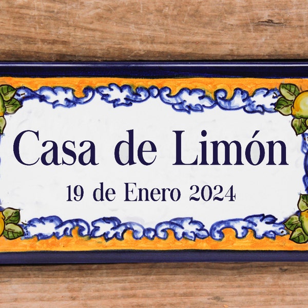 Old Spanish House Number , Signs for Home, Personalized Tile, Ceramic ...