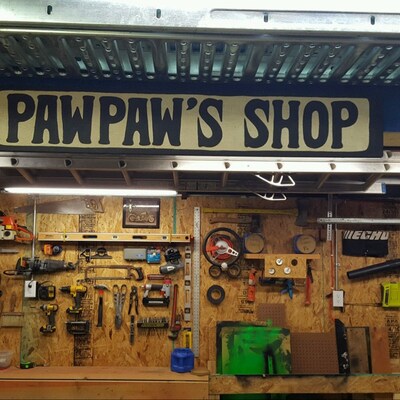 Papa's Shop Sign - Etsy