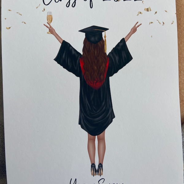 Personalised Graduation Print, Graduation Gift, University Graduation ...