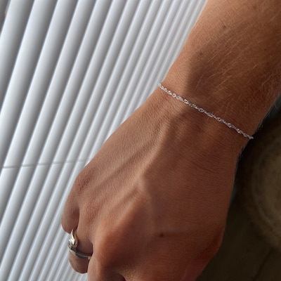 Two Delicate Bracelets Set, Dainty Bracelet Set, Two Minimalist ...