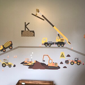 Construction Site Wall Decals & Truck Wall Decals Plus 4 New ...