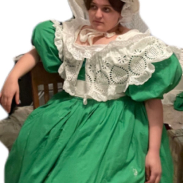 Biedermeier Evening Dress About 1830 Sewing Pattern #0317 Size US 8-30 ...