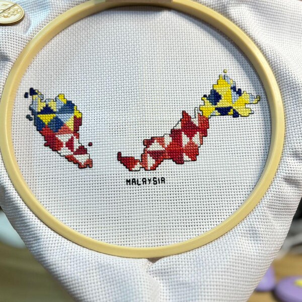 Wales Map Cross Stitch Pattern. Welsh Country Shape for Embroidery ...