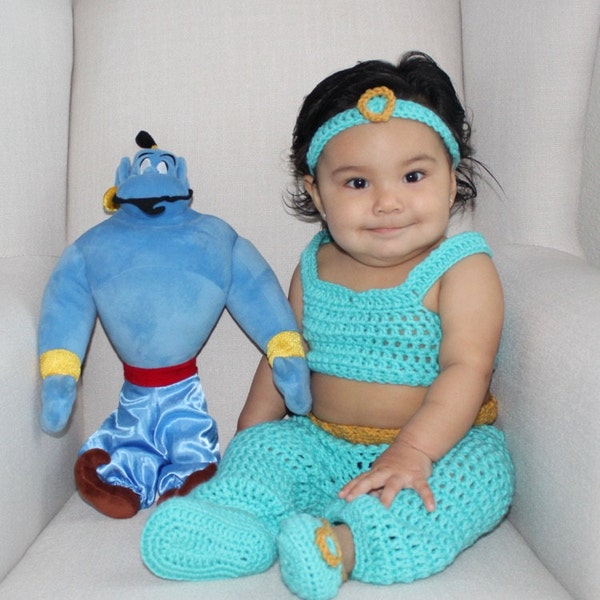 Princess Jasmine Inspired Costume/ Crochet Princess Costume/princess ...
