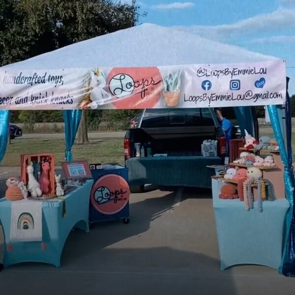 Custom Tent Banner for Trade Show, Craft Show or Event Sign, Your ...