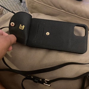 Custom Pebbled Leather Crossbody iPhone Purse Bag W/adjustable Strap ...