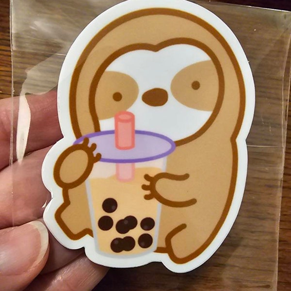 Cute Happy Birthday Soju Sloth | Kawaii Birthday Card for Korean Soju ...