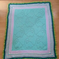 Littlefoot Blanket Filet Crochet Blanket Pattern Baby - Etsy Canada