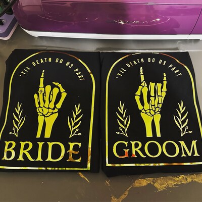 Spooky Bride and Groom Couple Design, Spooky Bride, Spooky Groom ...