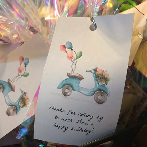 Party Favor Tag, Drive by Birthday Invitation, Quarantine Birthday ...