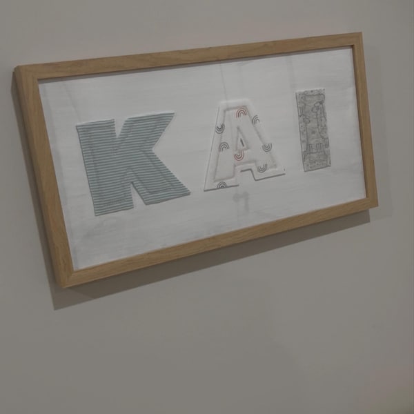 Baby Clothes Keepsake - Custom Framed Baby Name - Etsy