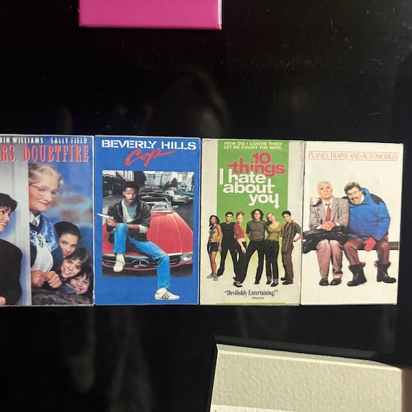 Retro VHS Mini Refrigerator Magnets Modern Recent Horror Movies Classic ...