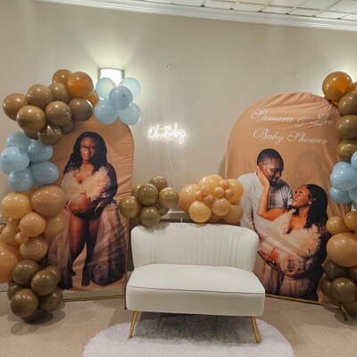 Custom Baby Shower Backdrop Starbucks Backdrop Happy Birthday Party ...