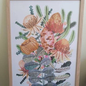 Australian Native Flower Art Prints, Aussie Flora Wall Art Set of 2 ...