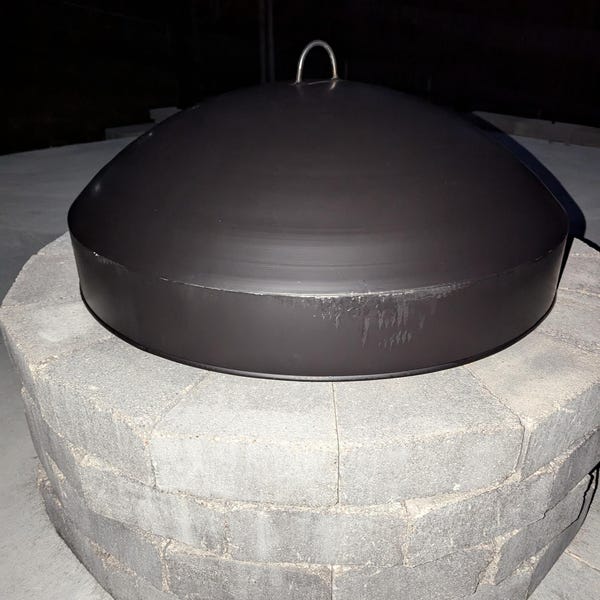 Lift off Dome Fire Pit Safety Screen 304 Stainless Mesh Steel, Round ...