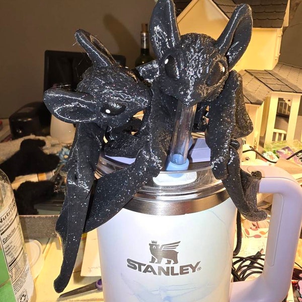 Halloween Bat Straw Topper * Stanley or Brumate 30 Oz / 40oz Straw ...