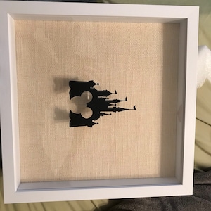 Custom Disney Castle Pin Display Shadow Box - Etsy