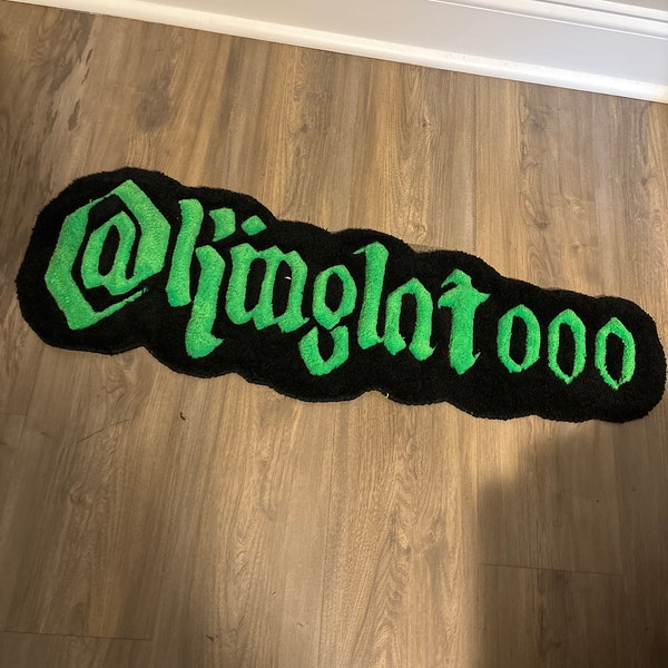 Custom Name Handmade Tufted Rug, Personalized Birthday Gift - Etsy