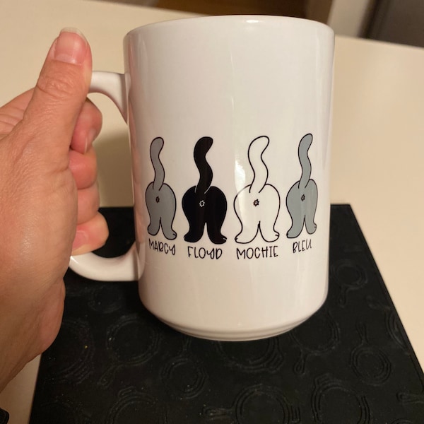 Cat Butt SVG Clipart Bundle, Funny Cat Butts Silhouette SVG, Kittens ...