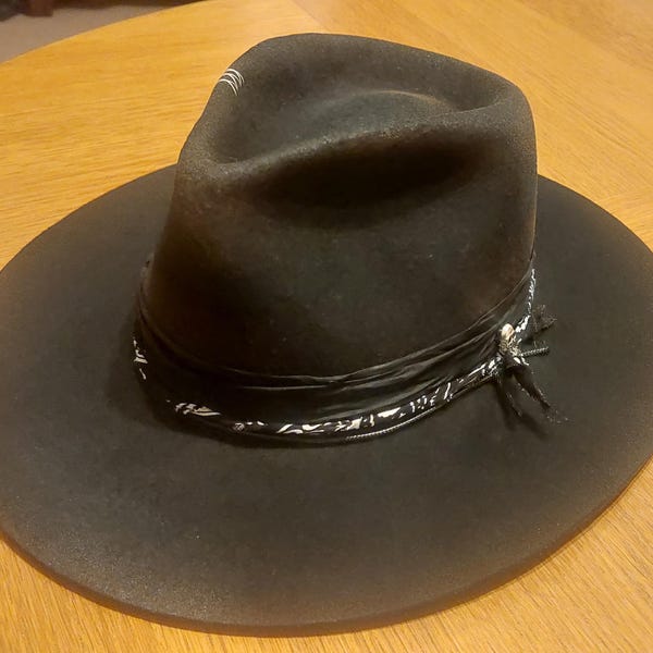 Custom Mens Rock N Roll Fedora Distressed, Southern Rocker Men Hat ...