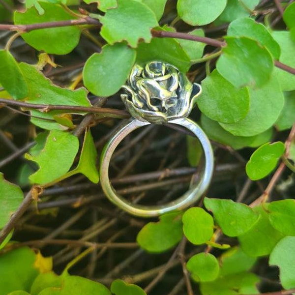 Handmade Crypto Ring Solid Silver, Sleek Design, Perfect Gift for Tech ...