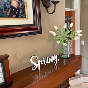 Welcome Freestanding Wood Sign Desk Decor Shelf Decor 3d | Etsy