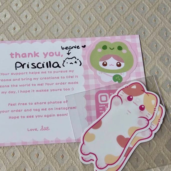 Long Cats Waterproof Vinyl Sticker | Cat Sticker Cute Animal Sticker ...